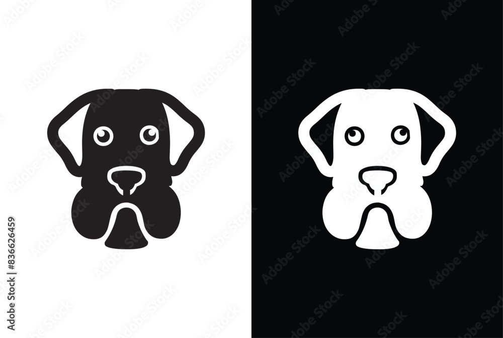 dog icon symbol template for graphic and web design collection logo ...