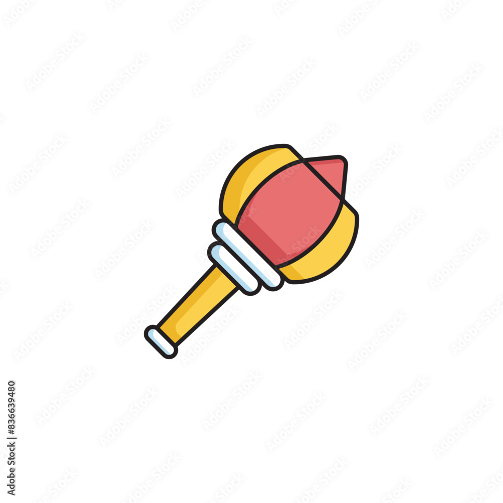 Gada icon design with white background stock illustration Stock Vector ...