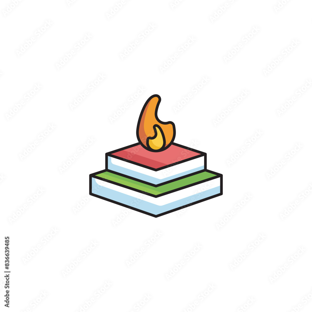 Mandap icon design with white background stock illustration Stock ...