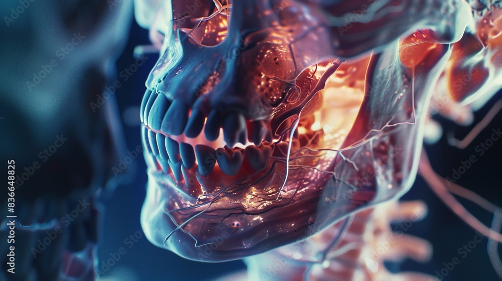 The mental foramen is an opening in the mandible for nerves and vessels ...