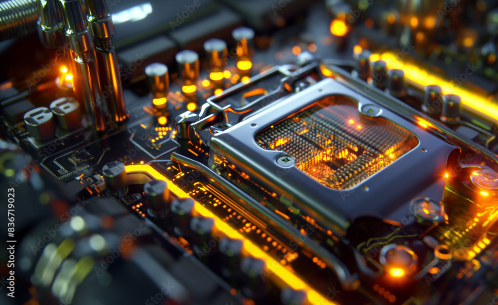 GPU featuring the intricate Ada Lovelace architecture, focusing on ...