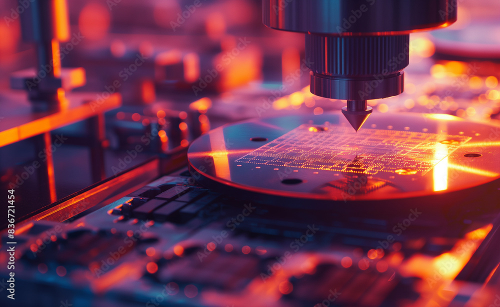 Atomic layer deposition process in AI chip production, highlighting the ...