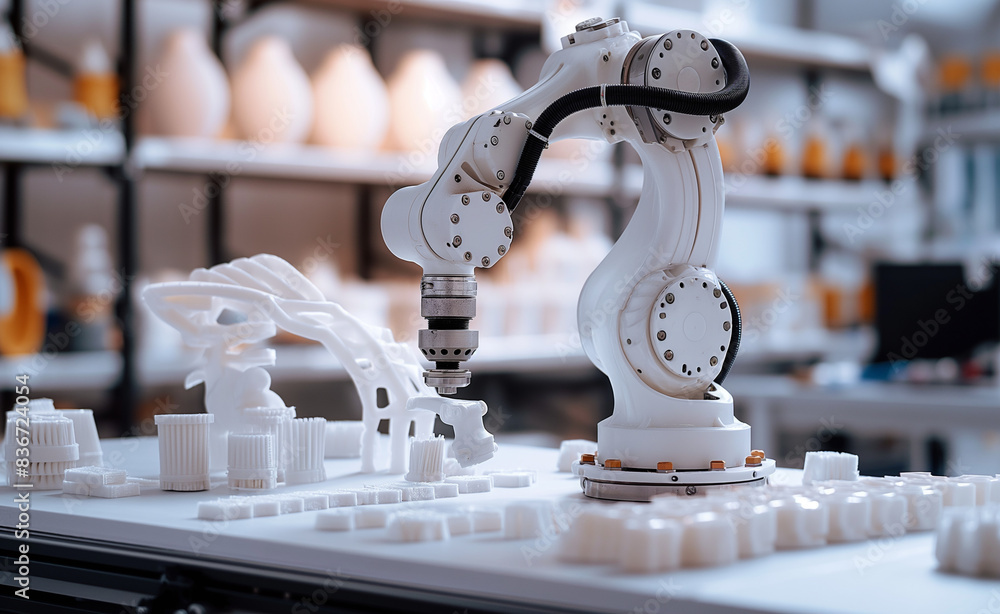 Robotic arm using AI to manage post-processing tasks in 3D printing ...