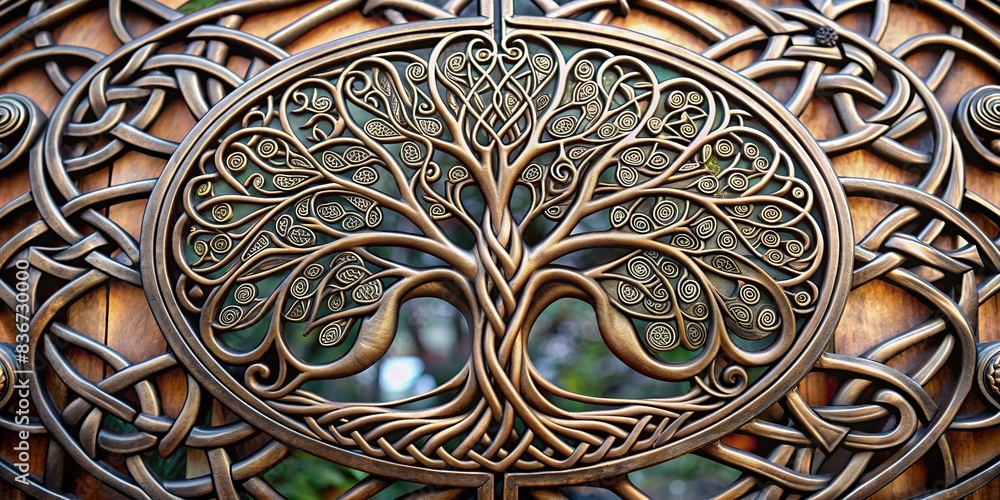 Celtic ironwork tree of life design in intricate detail, Celtic, tree ... Celtic ironwork tree of life design in intricate detail, Celtic, tree ...