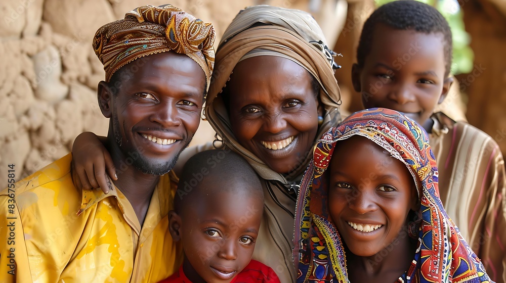 Chadian family. Chad. Families of the World. A joyful African family ...