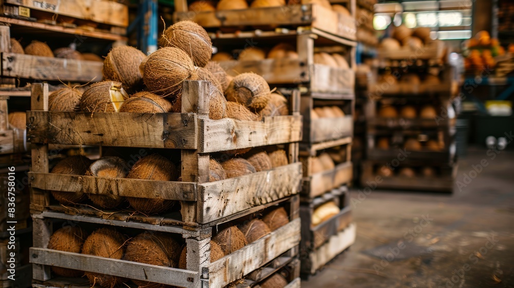 Packed wooden crates filled with assorted chocolates, labeled and ...