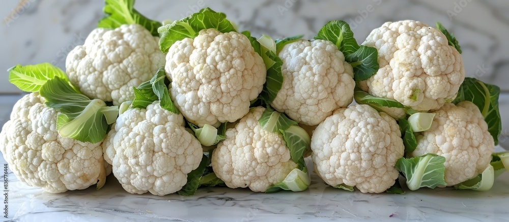 Stacked neatly on a clean white surface, a cluster of Fioretto ...