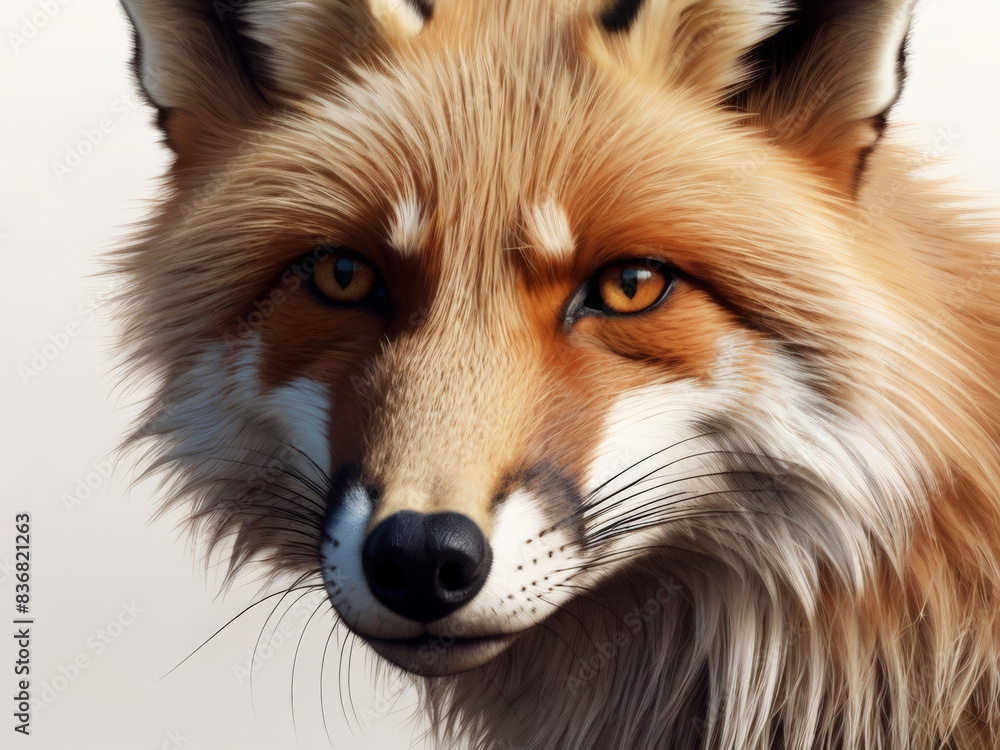 3d Illustration of line pencil drawing female face silhouette sharp ...