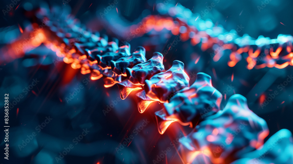 Human Spinal fractures Stock Illustration | Adobe Stock