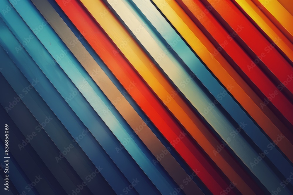 Mottled multicolored diagonal slats graduated color scheme background ...