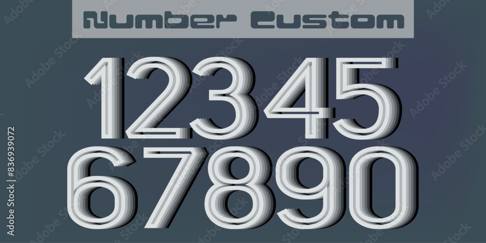 Alphabet letter numbers .font design for logo, Poster, Invitation, etc ...