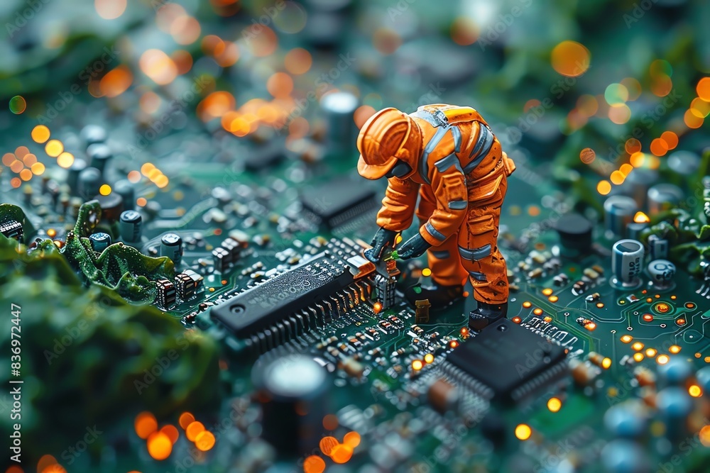 essence of data science in a whimsical way by creating a side view ...