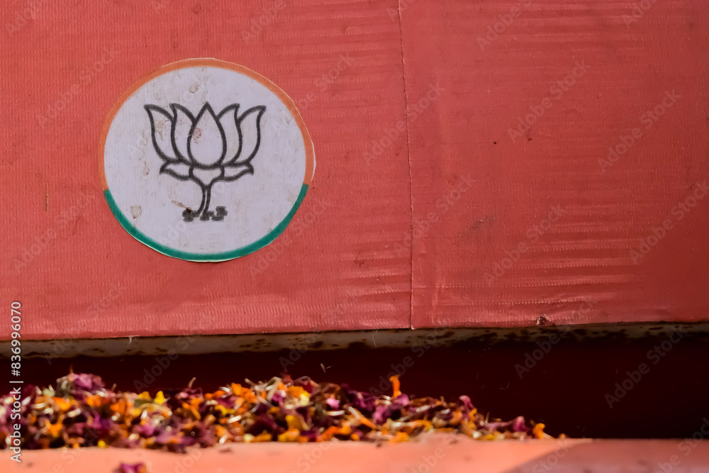 New Delhi, India - May 23 2024 - Bharatiya Janata Party Logo of Indian ...