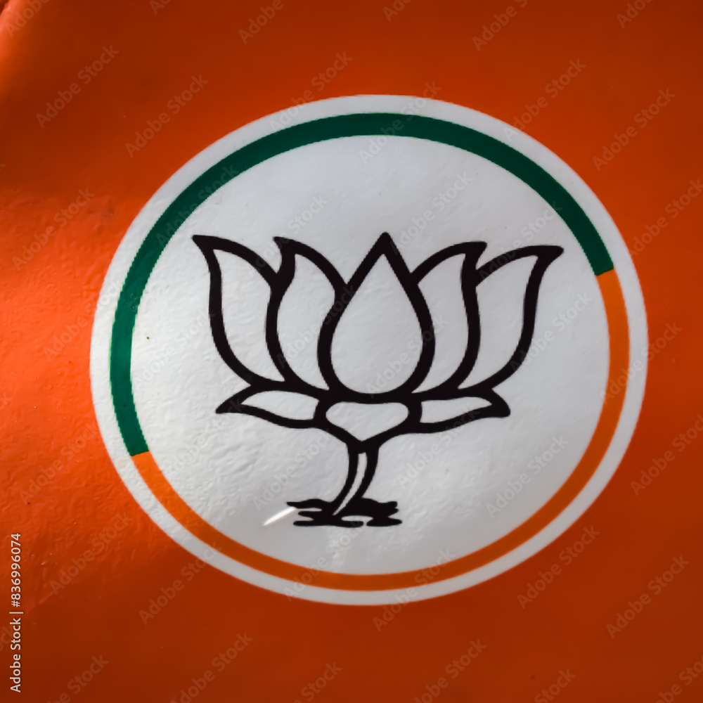 New Delhi, India - May 23 2024 - Bharatiya Janata Party Logo of Indian political party, BJP ...