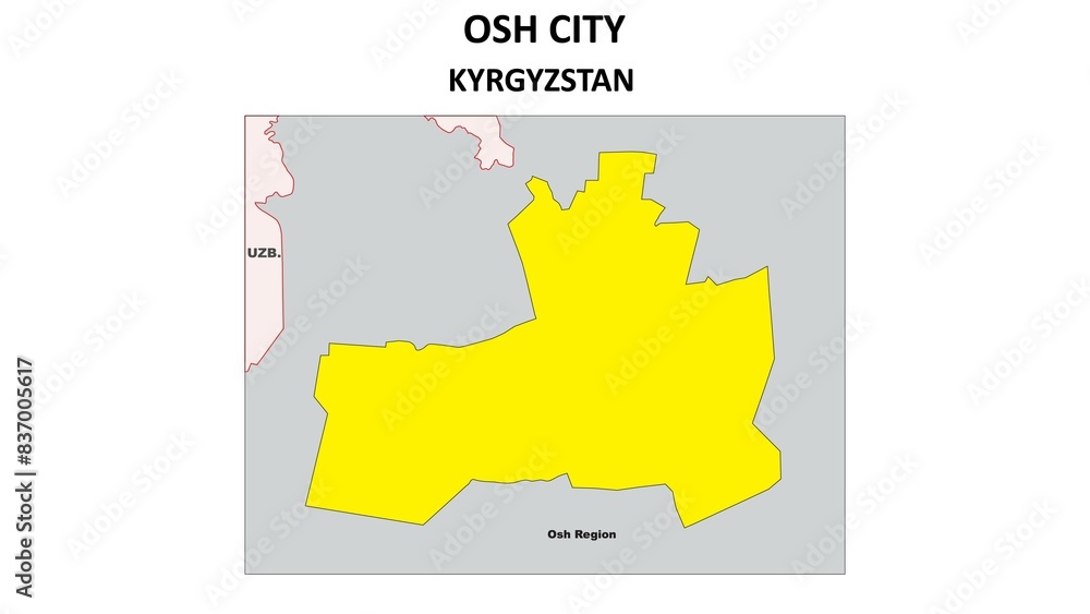 OSH CITY Map. Major city map of OSH CITY. Political map of OSH CITY ...