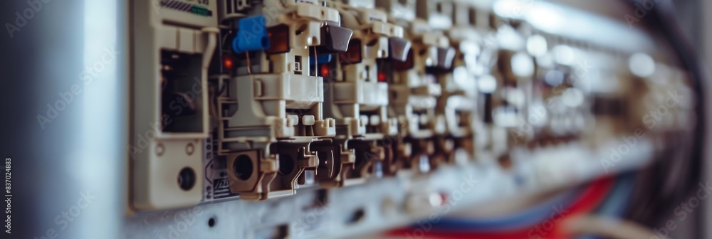 Electrical circuit breaker in a commercial building electrical ...