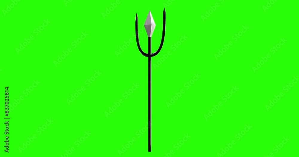 3d render of lord shiva trishul animation on green screen Stock Video ...