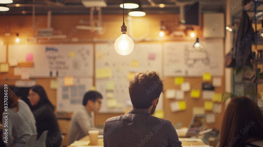 High-energy brainstorming space adorned with diagrams and flowcharts ...