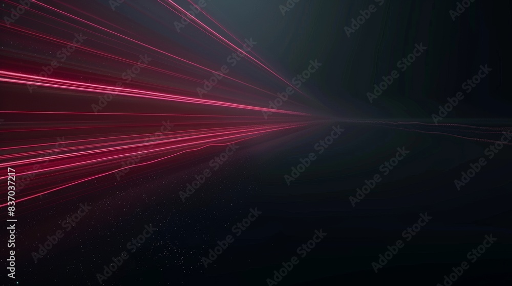 ภาพประกอบสต็อก Abstract Red Laser Beam Light. A stunning visual of a ...