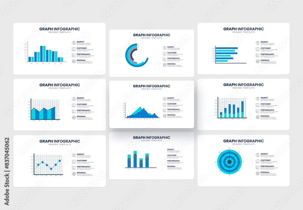 Graph Chart Infographic Template Design Stock Template | Adobe Stock