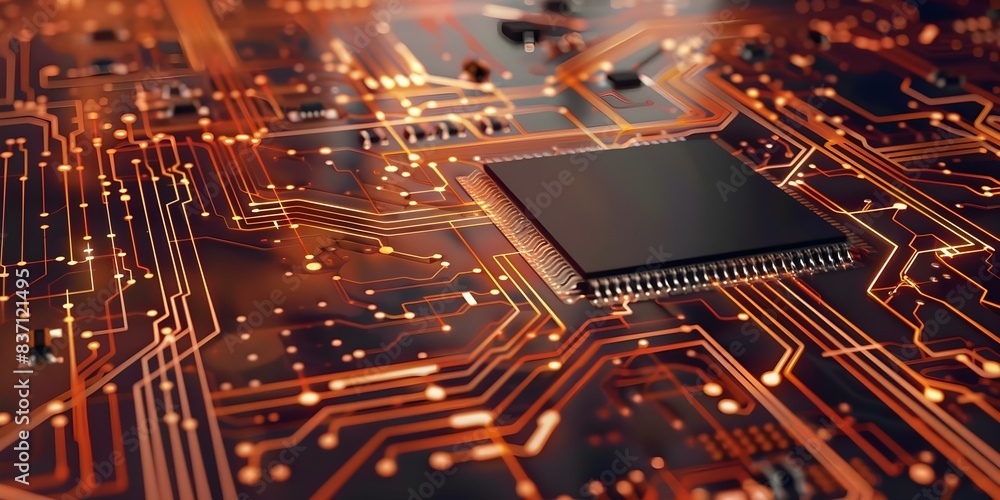 AI Quadcore Processor with Neural System PCB Layout for Axon and Edge ...