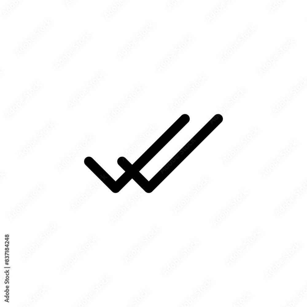 double check icon, check mark box icon with correct, accept checkmark ...