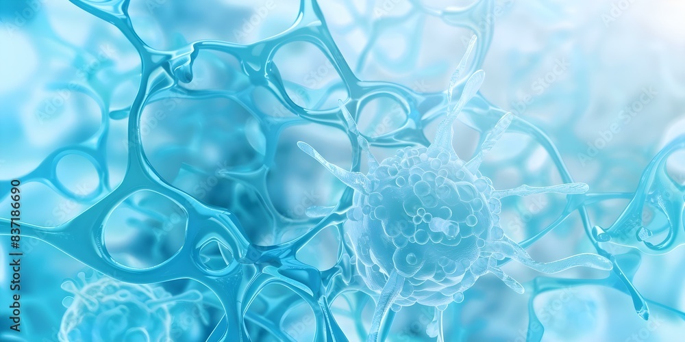 Discover a 3D eukaryotic cell model featuring nucleus organelles and ...