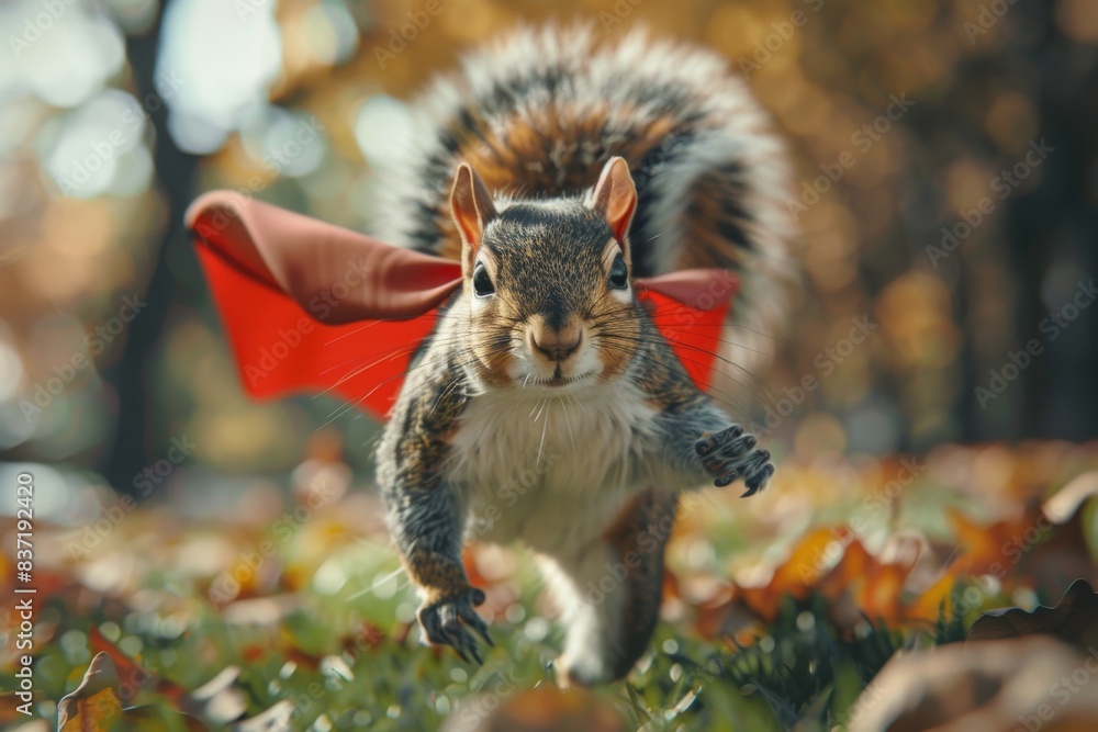 Meet Super Squirrel, a happy and energetic critter who dons a superhero ...