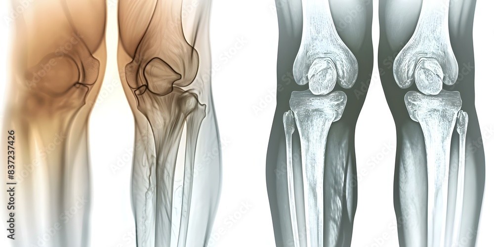 Comparison of X-rays Healthy vs Injured Knee with Meniscal Tear in a ...