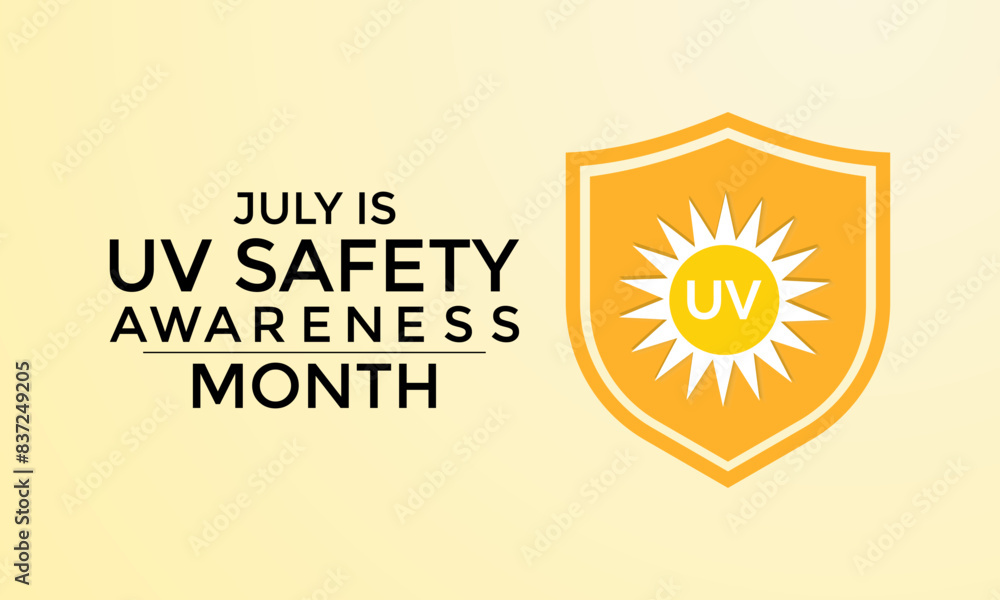 Vector illustration on the theme of UV safety awareness month is ...