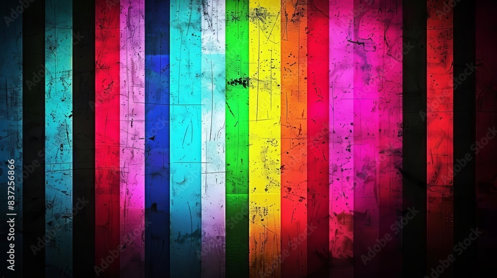 colorful television test pattern stripes retro tv signal bars full hd ...