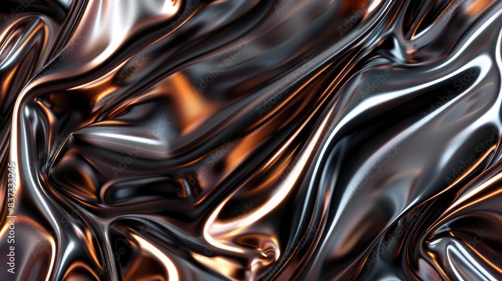 Liquid Metal Metallic textures with fluid, molten patterns that create ...