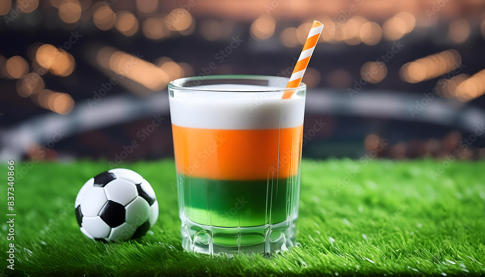 Fahne Grun Weiss Orange
