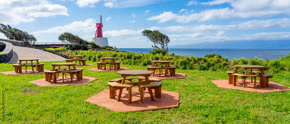 Picnic park next to the windmills with unique characteristics in the ...