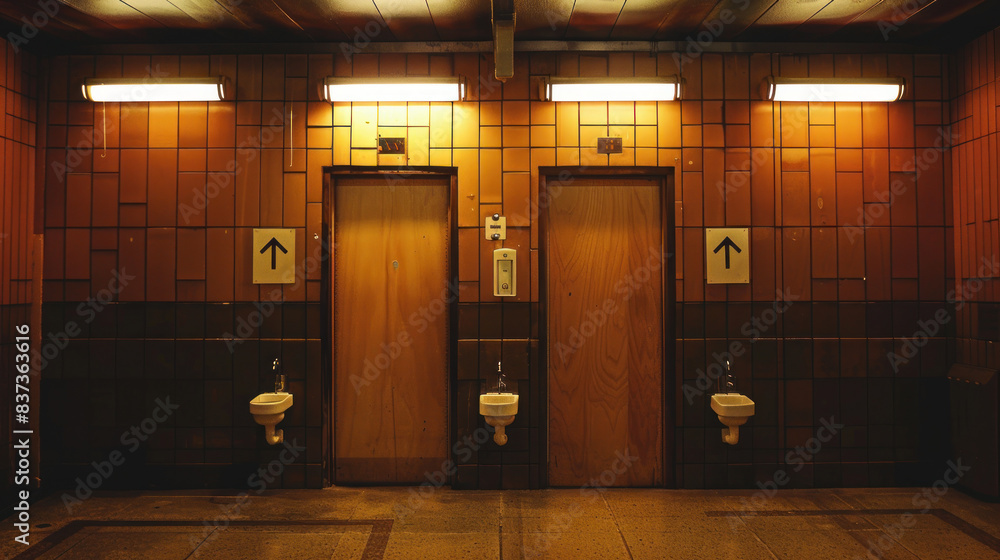 Public restrooms have separate entrances for men and women. They're ...