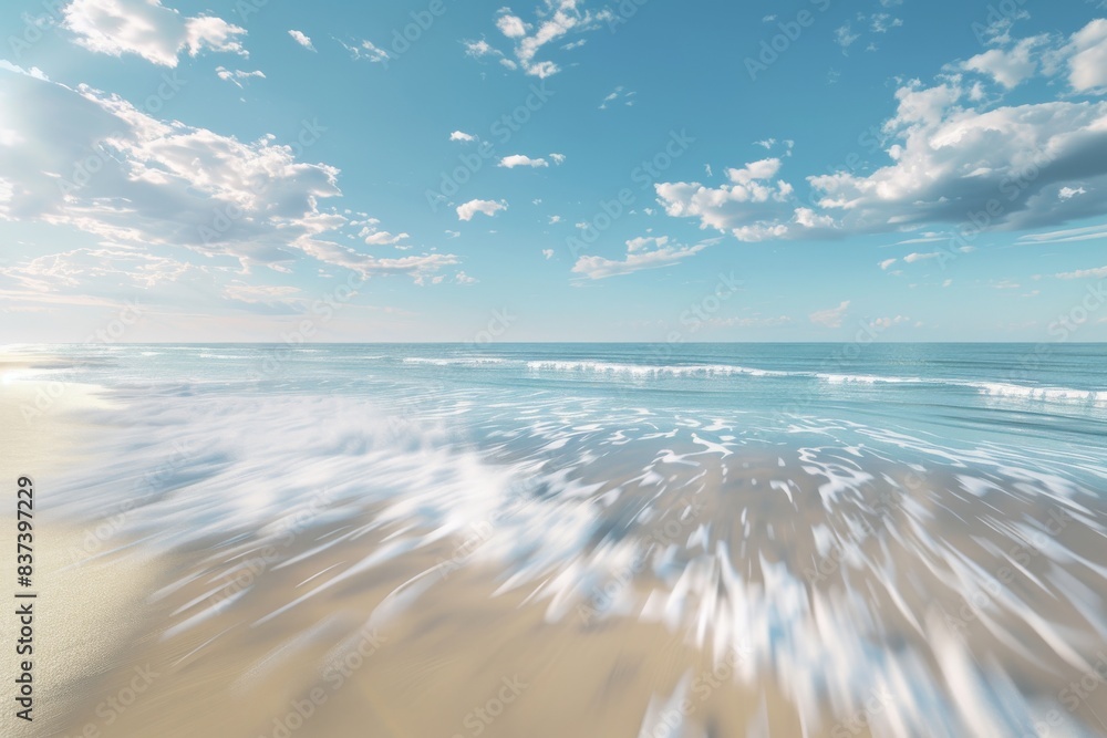 There is nothing more tranquil than a beach under a clear blue sky ...