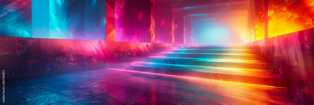 Futuristic 3D Abstract Background with Geometric Shapes. A futuristic ...