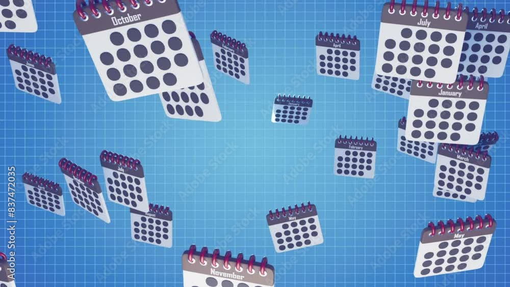 Time and years moving very fast. Calendar days, dates and months ...