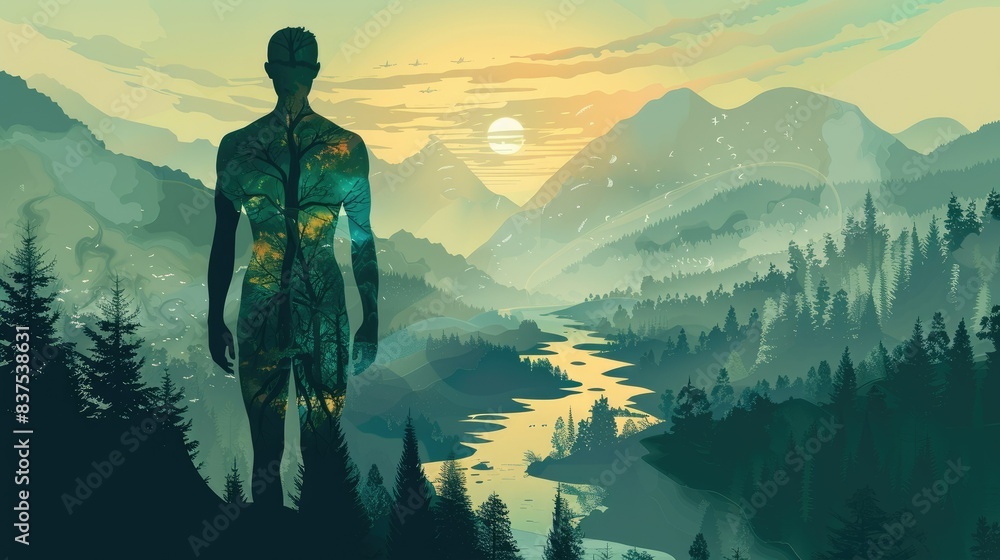 functioning of the human metaphor body with the functioning of nature ...