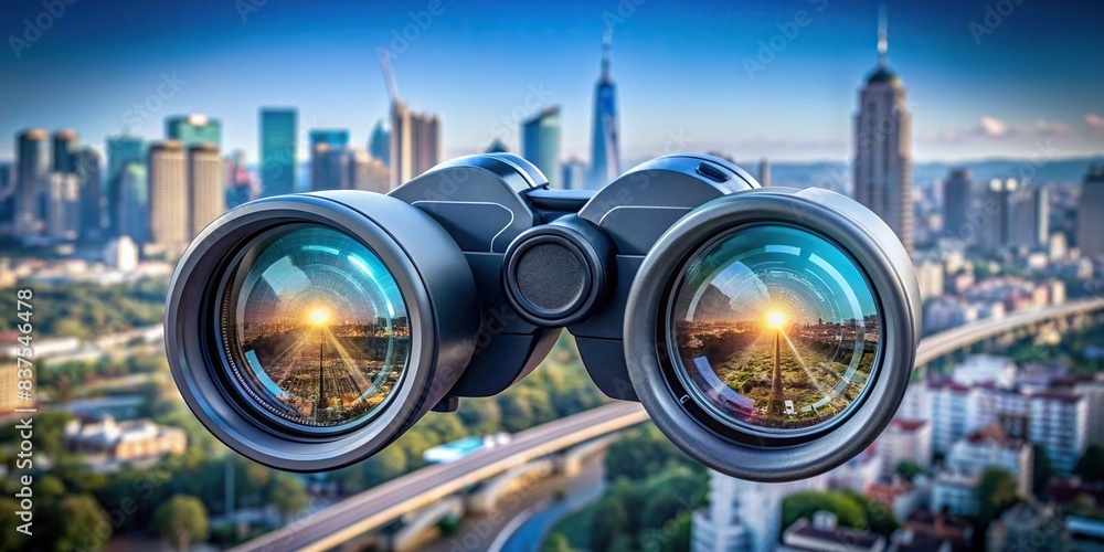 Digital binocular with AI-powered visual recognition system for ...