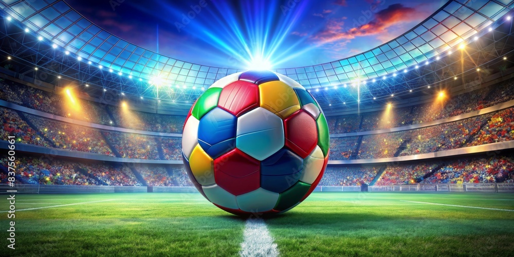 Vibrant digital art poster capturing the dynamic energy and spirit of ...