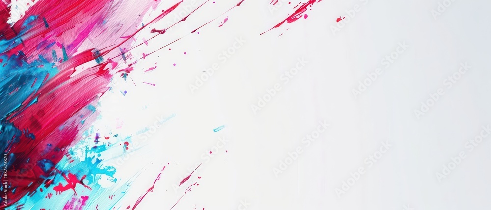 broken brushstroke neon-punk livestream overlay border template in the ...