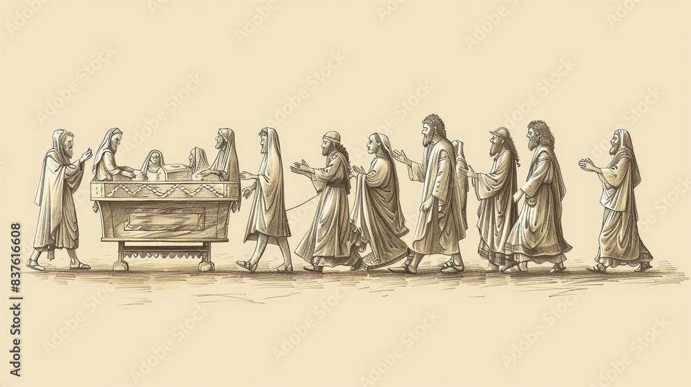 1 Chronicles 15 Biblical Illustration: Ark of the Covenant to Jerusalem ...