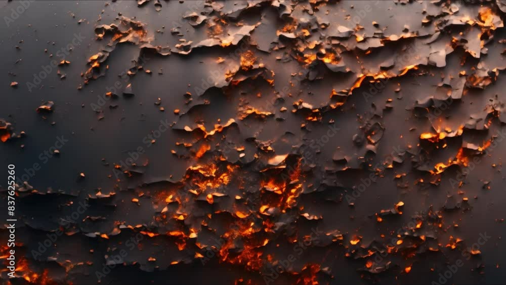 The Symbolism of Burnt Metal Texture: Resilience and Transformation ...