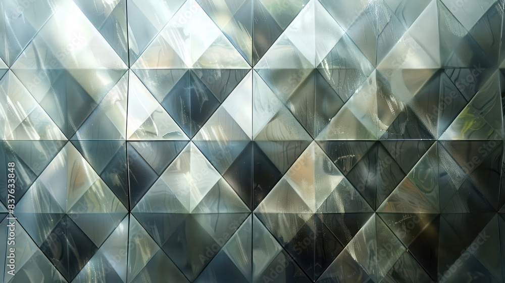 Diamond Grid: Photograph a grid of diamond shapes overlaid with ...