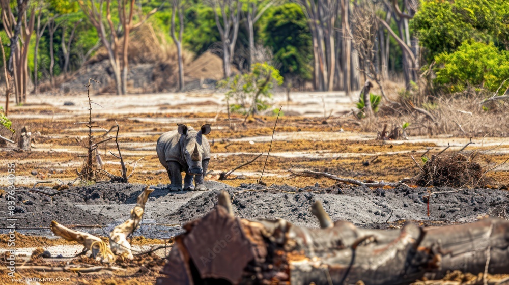 Endangered Species Habitat Destruction: Photograph a critically ...