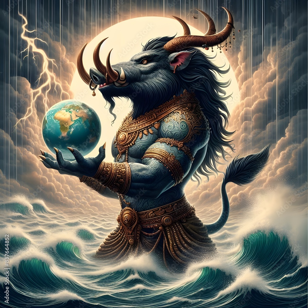 Varaha avatar of Vishnu | Varaha, the 3rd avatar of Lord Vishnu | The ...