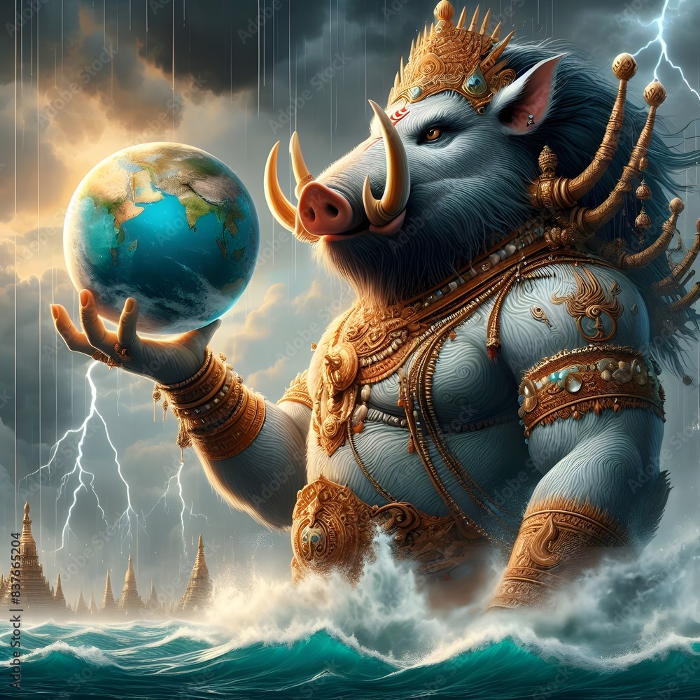 Varaha avatar of Vishnu | Varaha, the 3rd avatar of Lord Vishnu | The ...