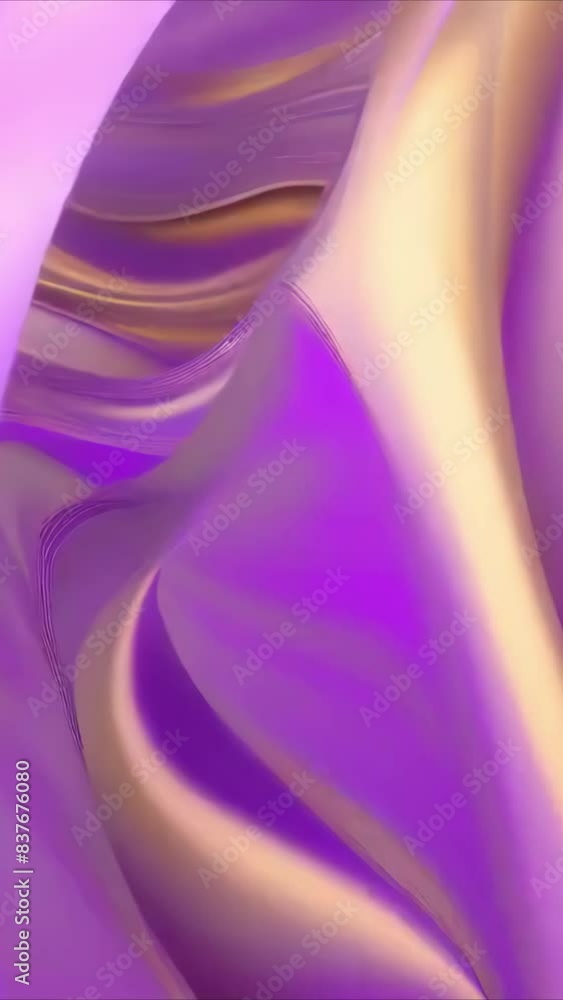 metallic pastel colors abstract liquid metal melting 3D shape art ...