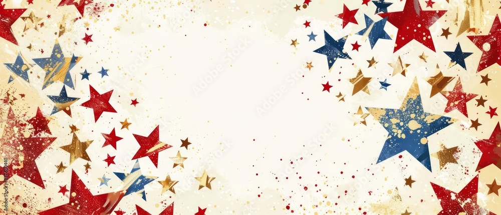 Design a patriotic illustration capturing the spirit of 4th of July ...